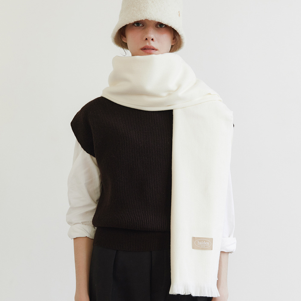 [25%쿠폰]heavy solid muffler (M022_ivory) - 하고(HAGO)