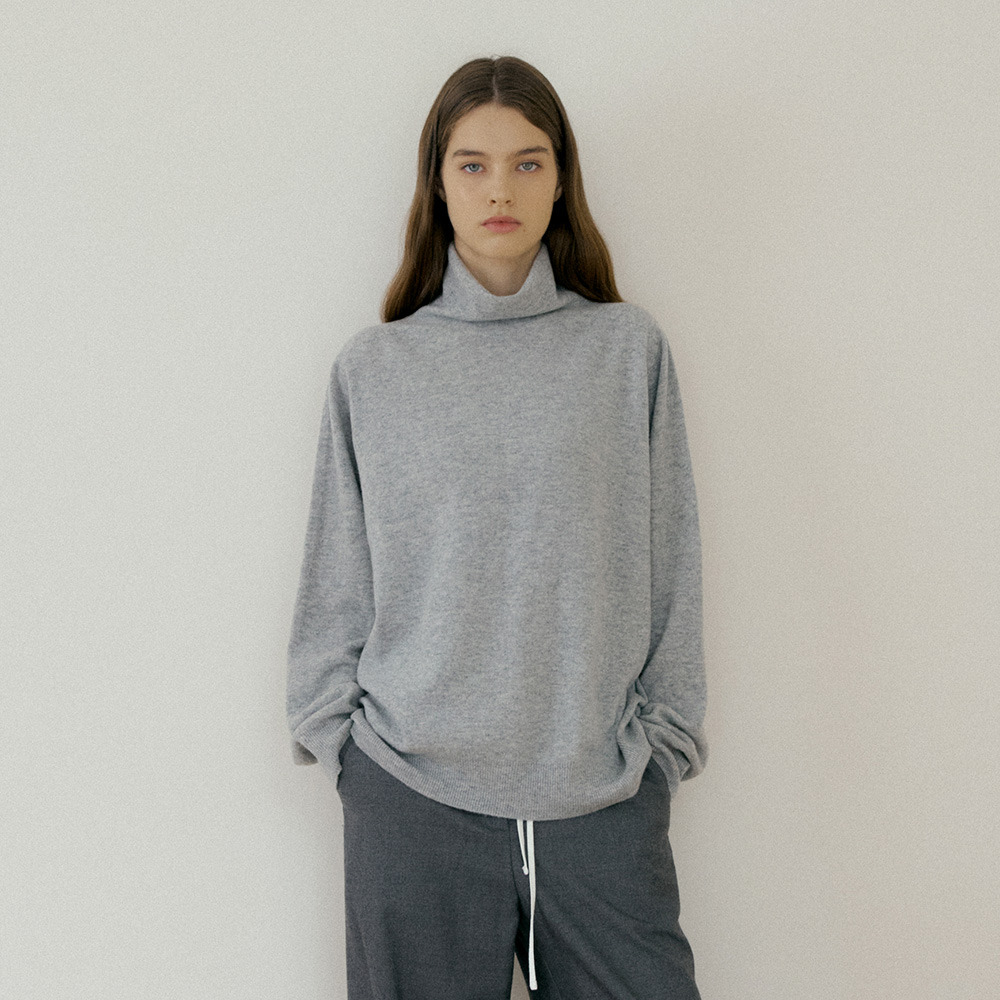 CASHMERE TURTLENECK KNIT - 2color - 하고