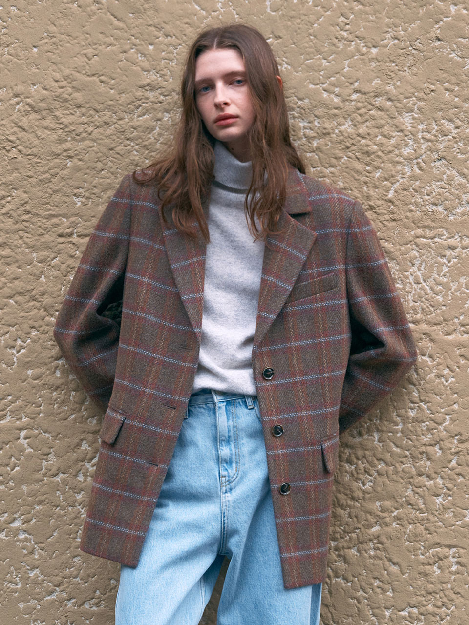 Check Three Button Jacket VC2499JK905M - 하고(HAGO)