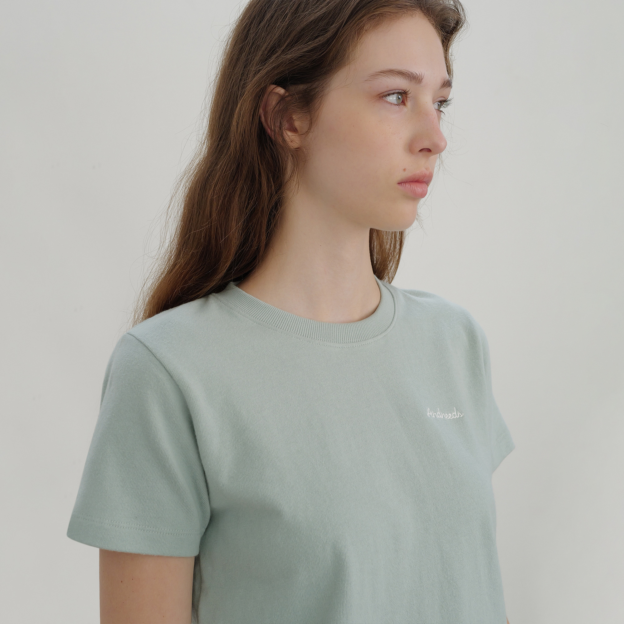 [4/25 순차발송] Essential peach half tee (mint) - HAGO(하고)