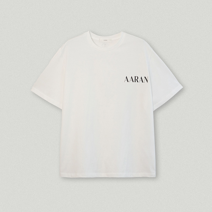 AARAN logo over t-shirt_ivory - HAGO(하고)