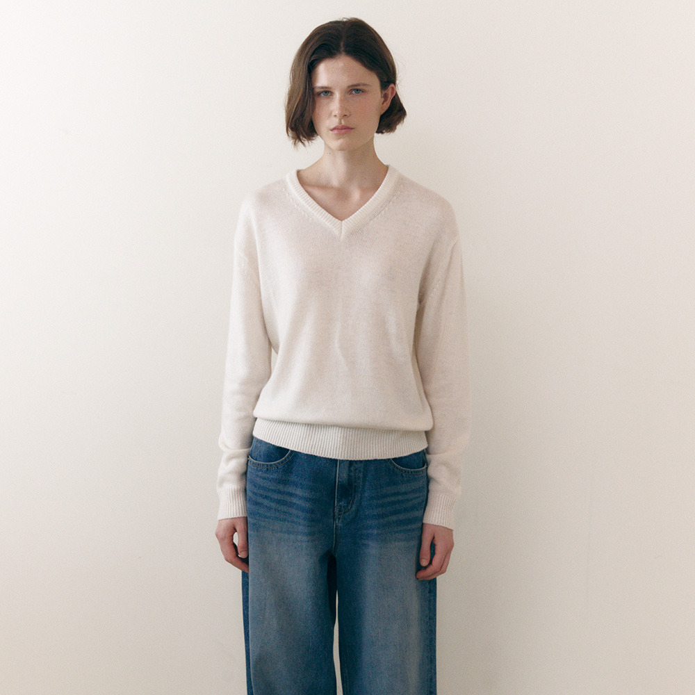 [리뉴얼]Basic cashmere V-neck pullover_5color - HAGO(하고)
