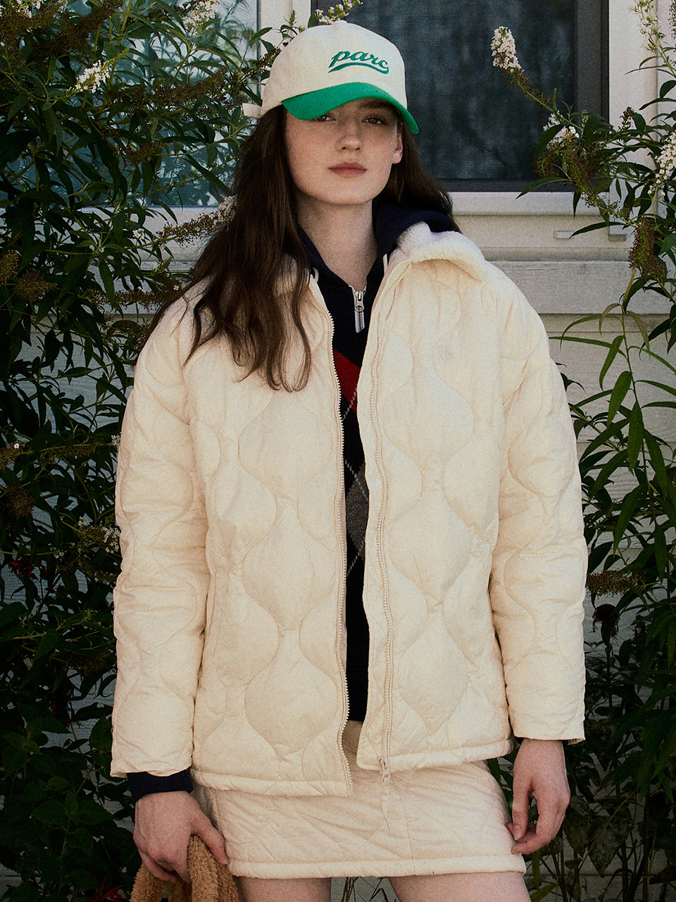 _(WOMEN) Onion Quilting Wellon Jacket_Ivory - HAGO(하고)
