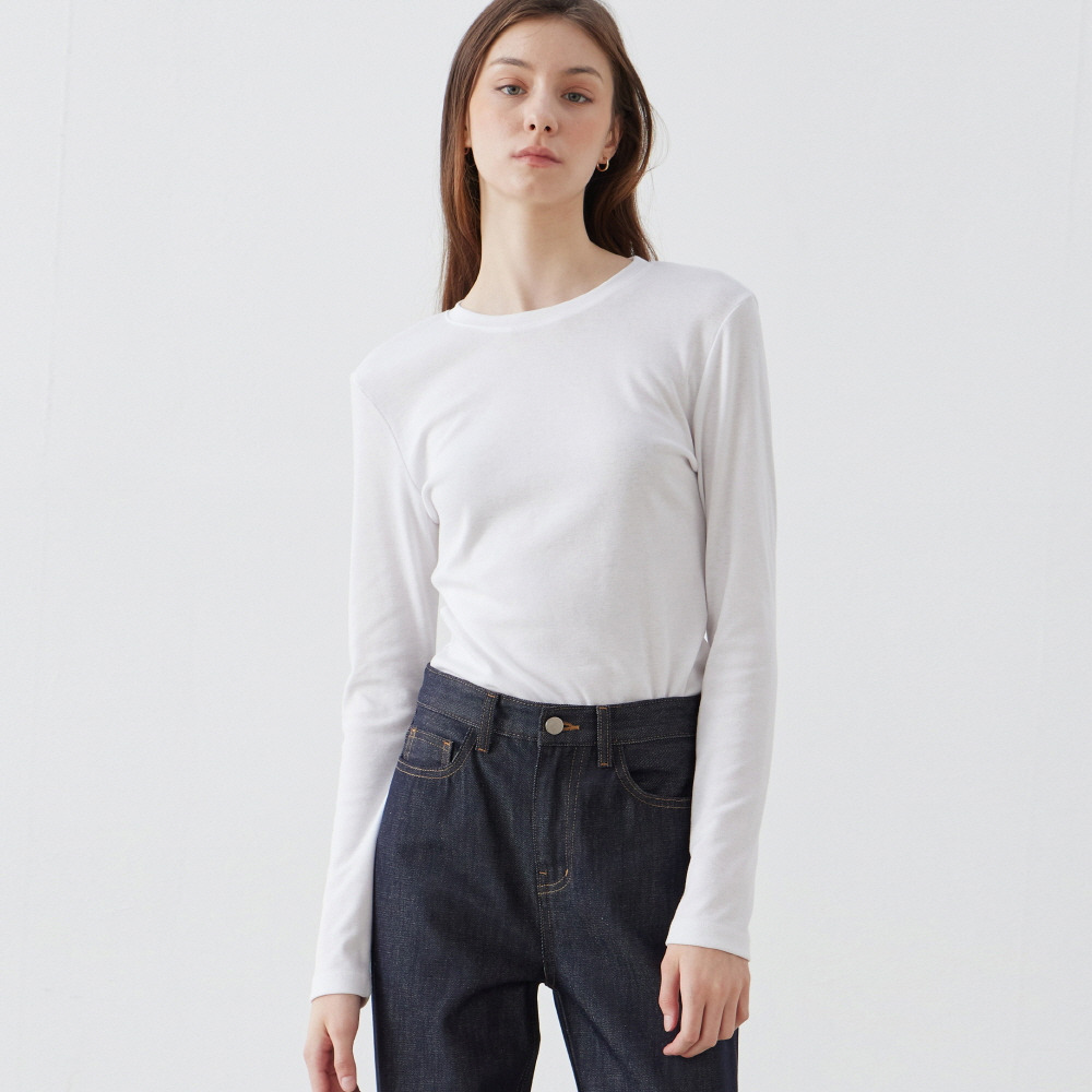 소프트 라운드넥 긴팔티셔츠 - 3color - HAGO(하고)