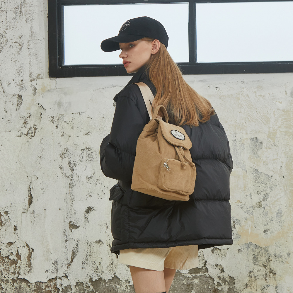 [데일리백특가]PATCH PADDED BACKPACK_BEIGE - 하고(HAGO)
