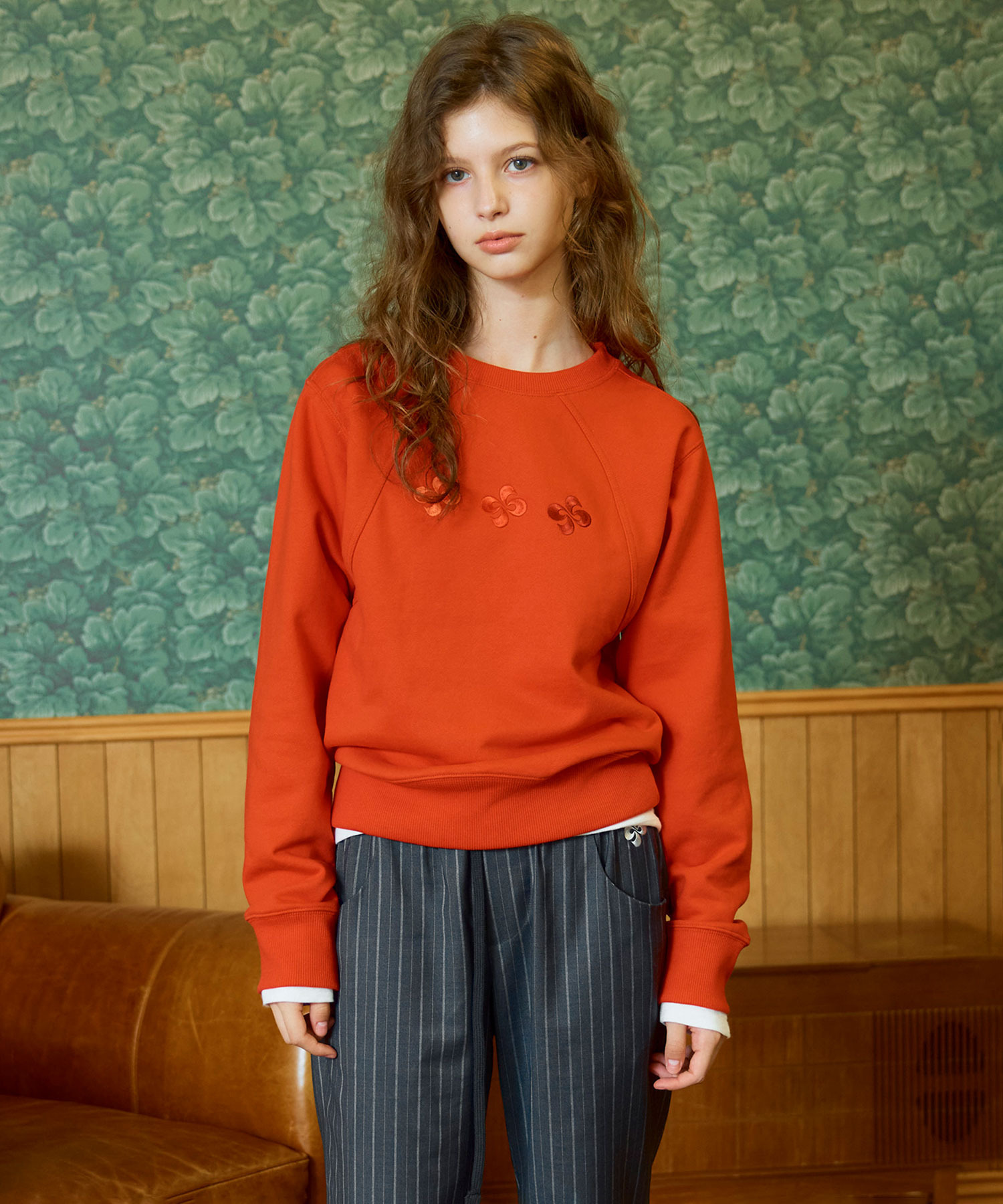 CRESCENDO WAVE SWEATSHIRT / red - HAGO(하고)