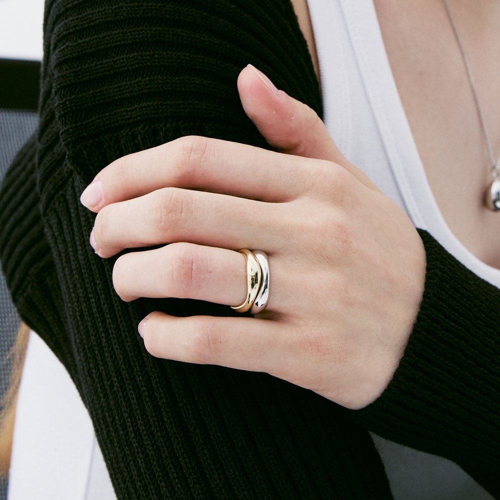 [김태리 착용]waving ring - 하고(HAGO)