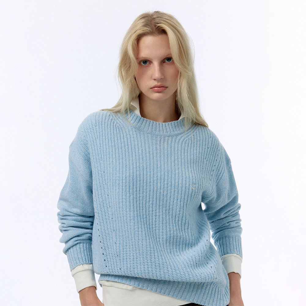 [24FW clove] Knit Pullover (Sky Blue) - 하고(HAGO)