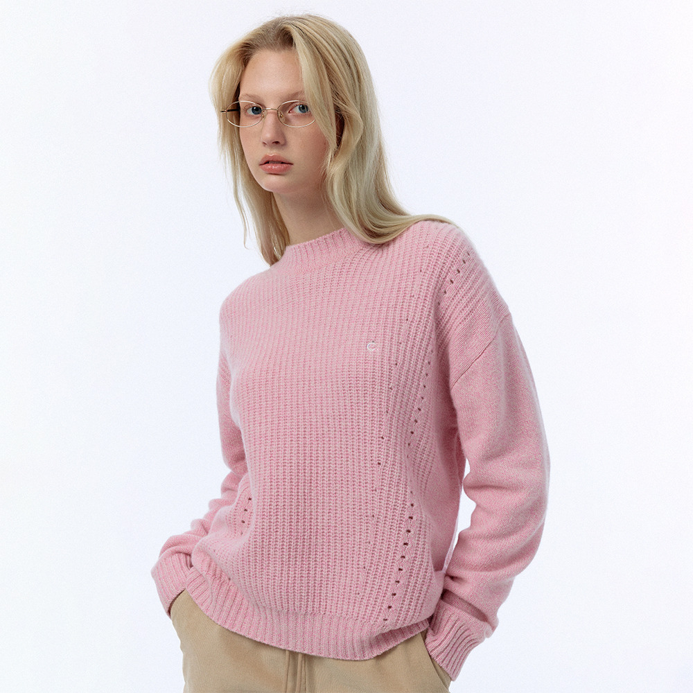 [24FW clove] Knit Pullover (Pink) - 하고(HAGO)