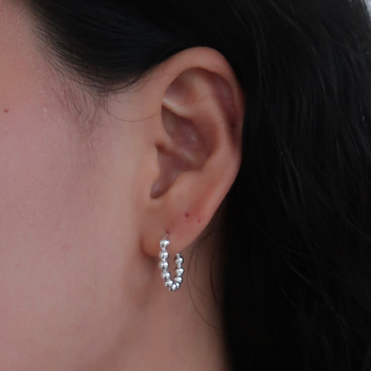 [925 Silver] Vanessa Earrings (Silver) - 하고(HAGO)