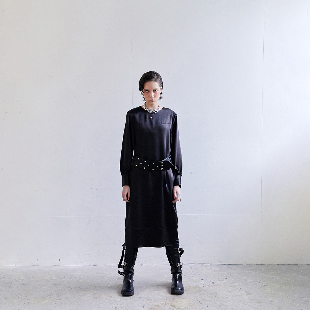 [주말특가]SHELL STUD CORALINE DRESS - HAGO(하고)