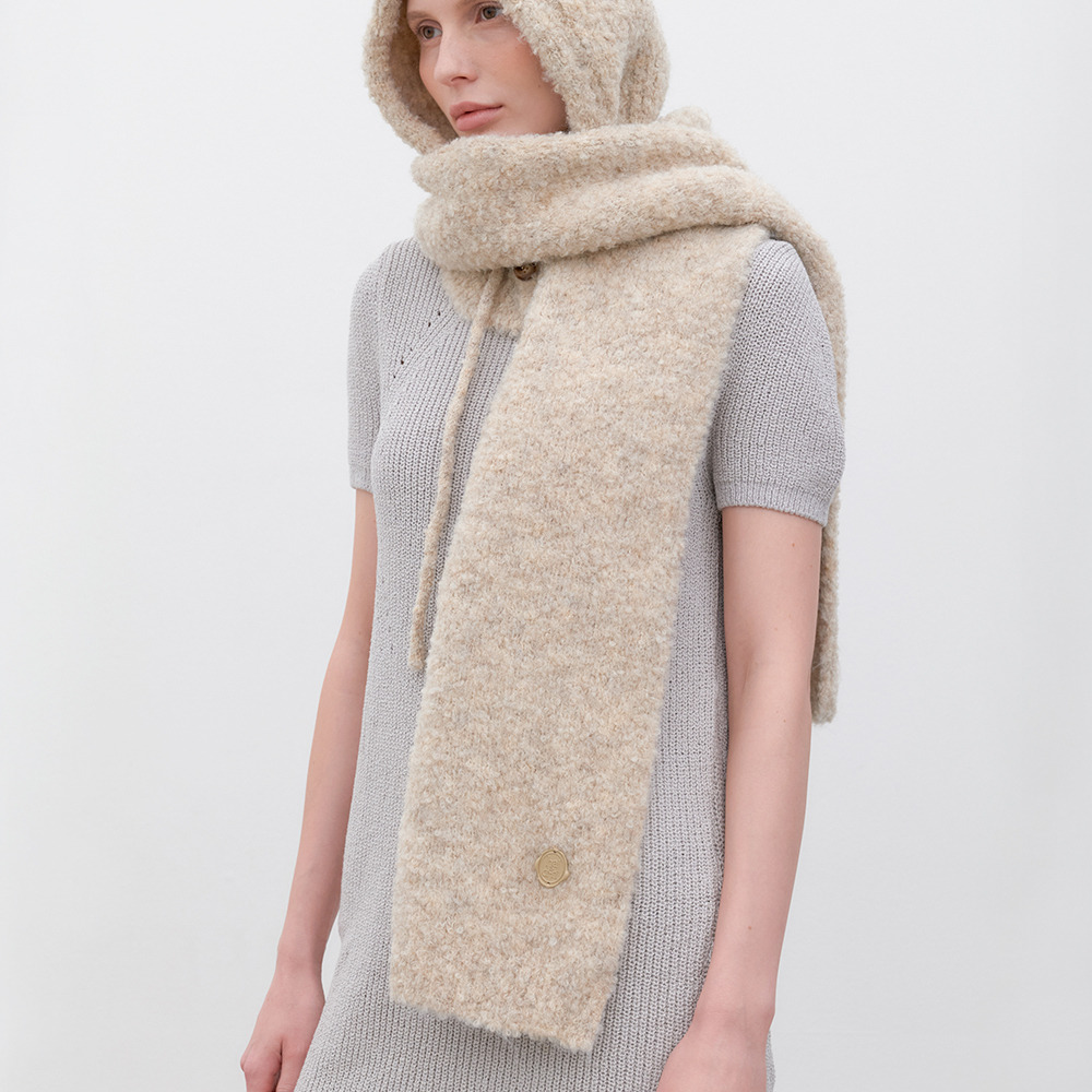 mild hairy muffler (M039_beige) - 하고(HAGO)