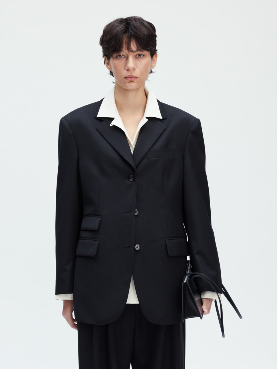 ALEX WOOL JACKET (BLACK) - 하고(HAGO)