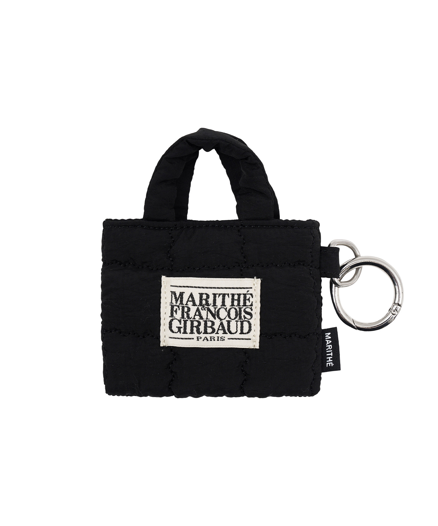 CLASSIC LOGO MINI PADDING BAG KEYRING black - 하고(HAGO)