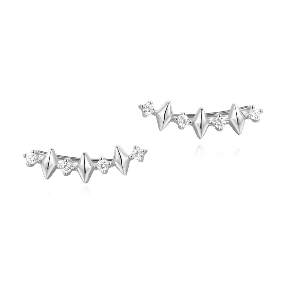 실버 멀티 스파클 클라이머 스터드 925 실버 귀걸이 E061-04H - HAGO(하고)