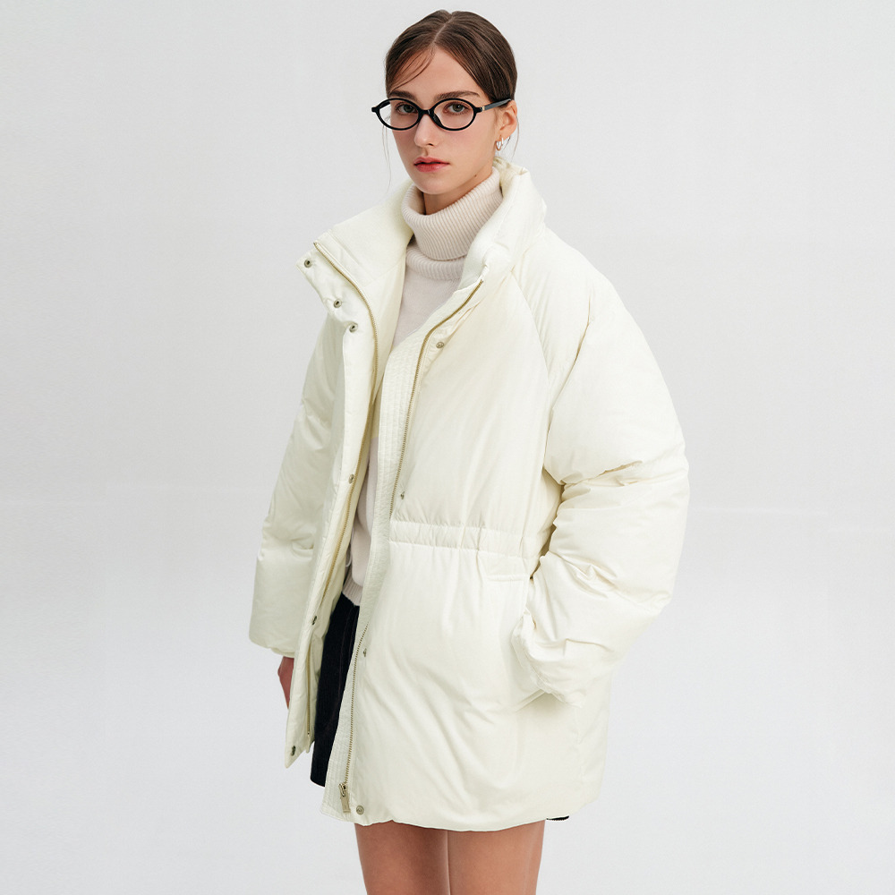 몬드리 덕 다운 패딩_크림 / MONDRY DUCK DOWN PADDING_CREAM - 하고(HAGO)