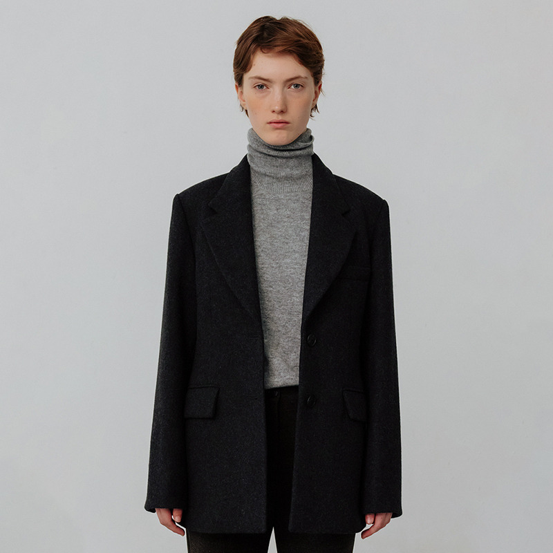 TAILORED CLASSIC WOOL JACKET - 하고(HAGO)