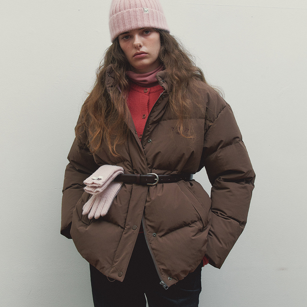 PUFFER DUCK DOWN JACKET - BROWN - 하고(HAGO)