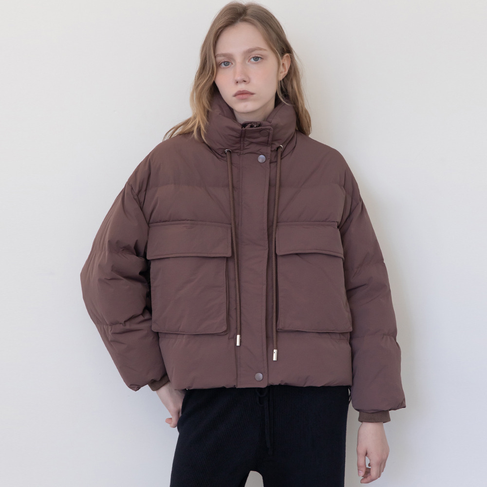 String duck down padding - Brown - HAGO(하고)