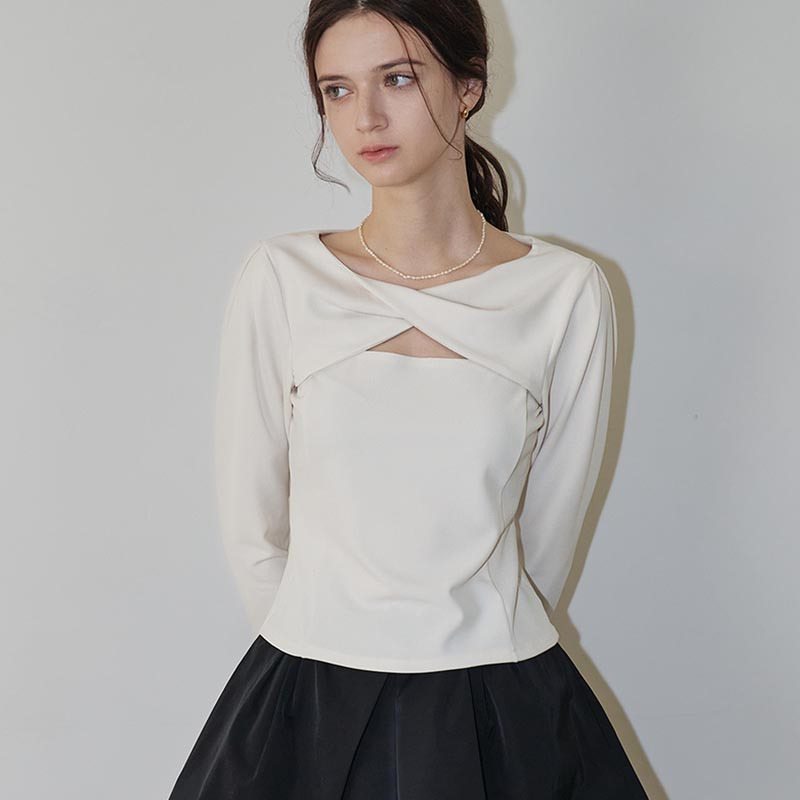 [24FW] Lautre Lily Ivory blouse - 하고(HAGO)