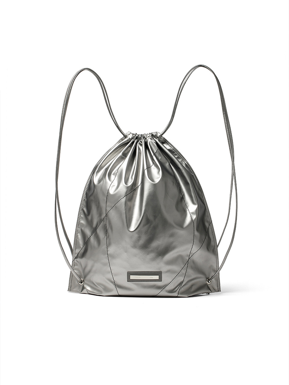 STRING COATING BACK PACK IN DARK SILVER - 하고(HAGO)