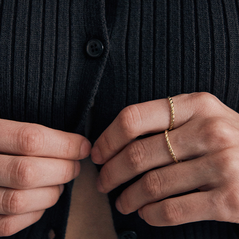 Cinq.silver.212 / bout ring (gold) - HAGO(하고)