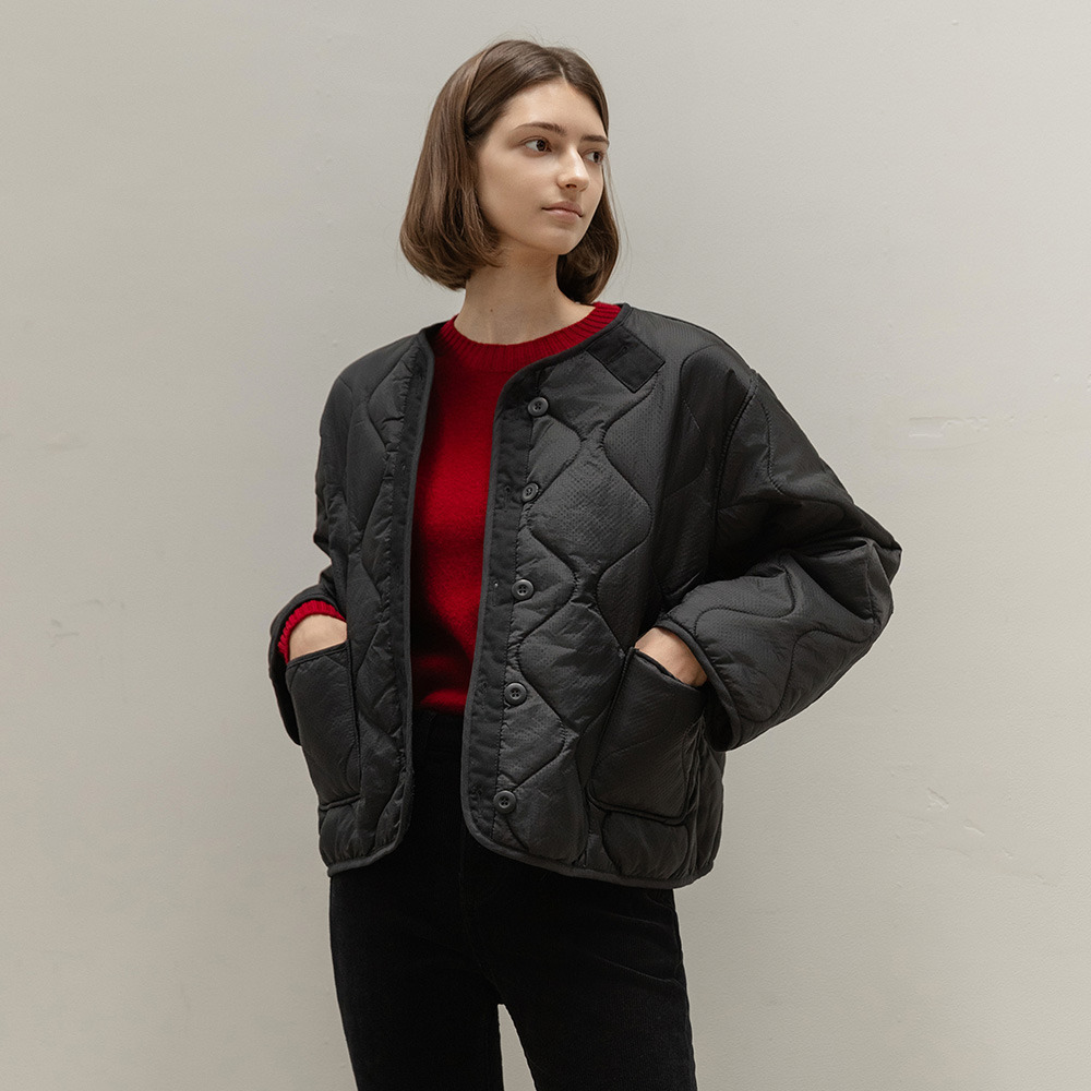 QUILTING LINER PADDED JACKET_NFJK4149 (BLACK) - HAGO(하고)