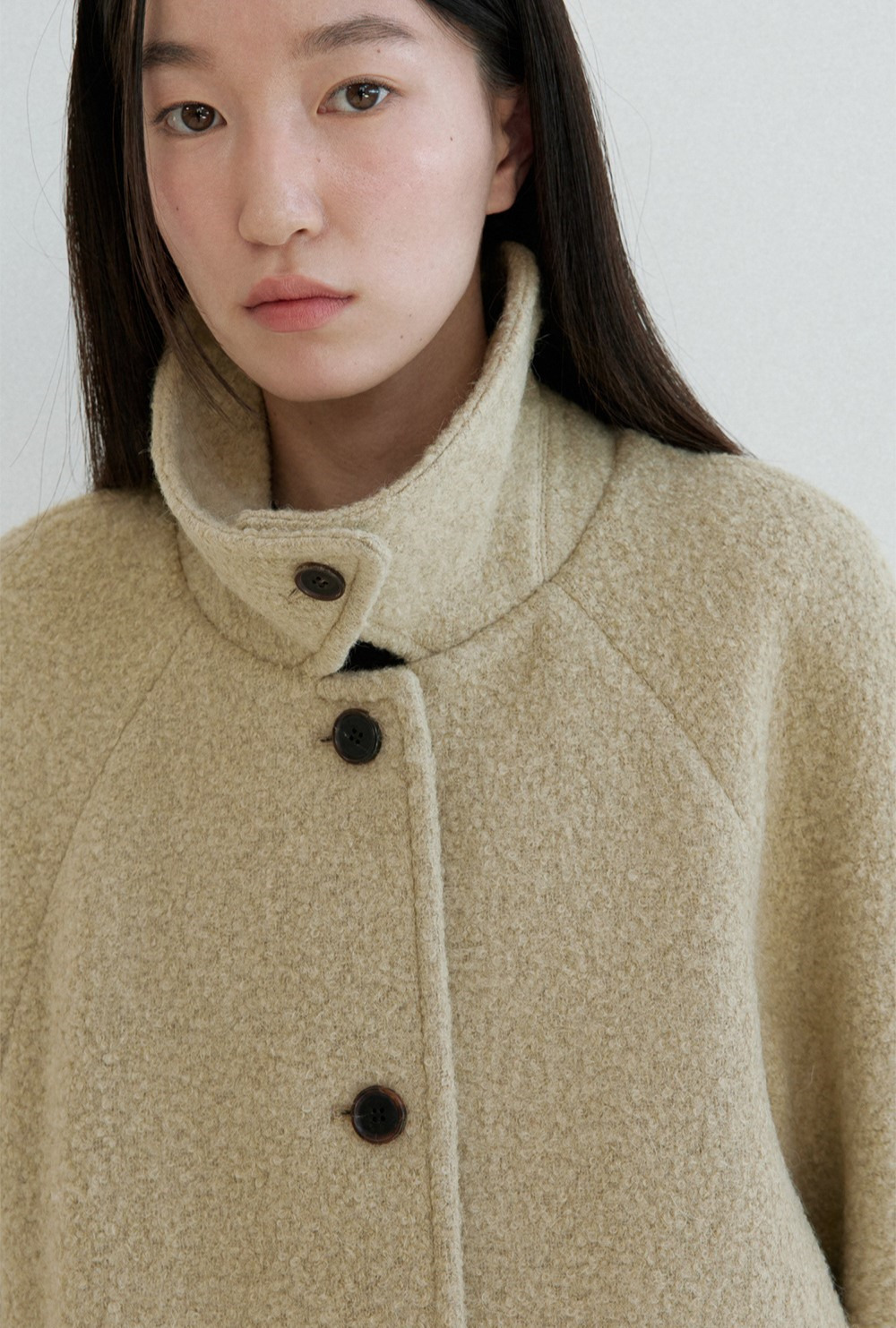 Boukle Half Coat-Beige - HAGO(하고)