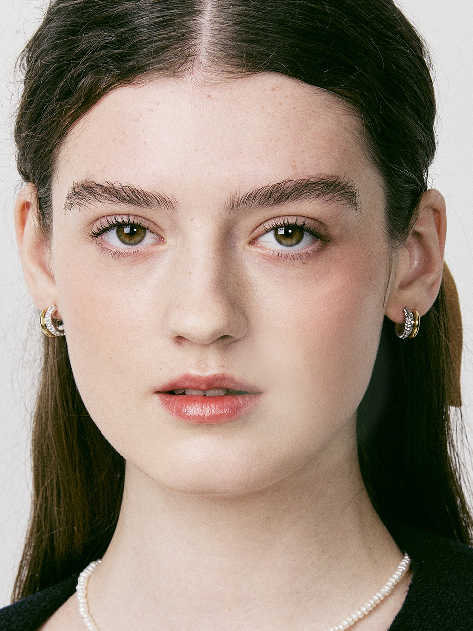 [썸머특가]Triple Mix Ring Earrings_VH249OEA009M - HAGO(하고)