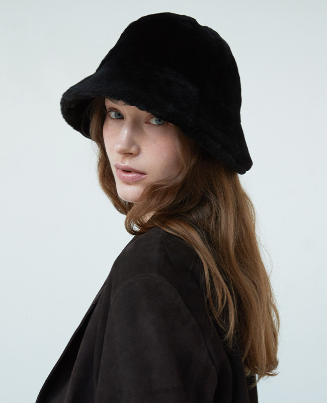 Spanish shearling mustang Bucket hat - HAGO(하고)