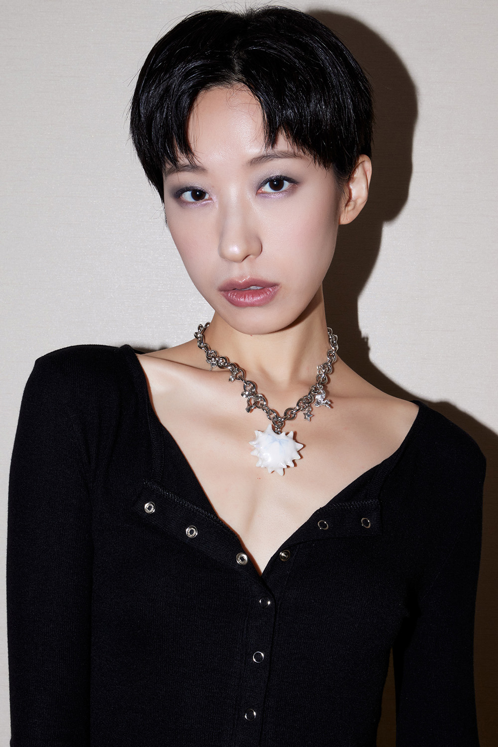 Fakiii x Suga Scoop Angel Spark Necklace_White - HAGO(하고)