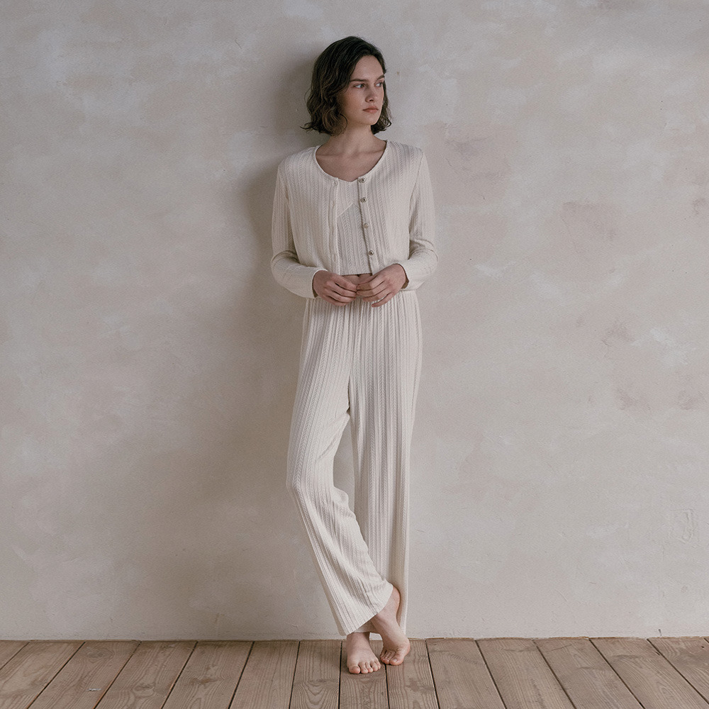 MJ_Sweet three piece pajamas_2color - HAGO(하고)