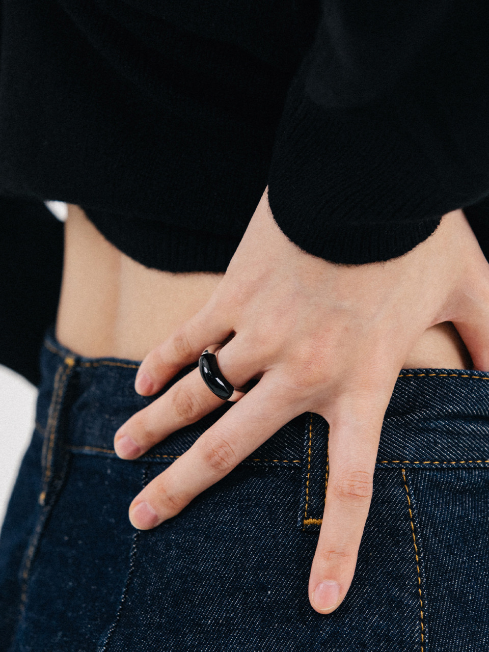 Onyx bay ring - HAGO(하고)