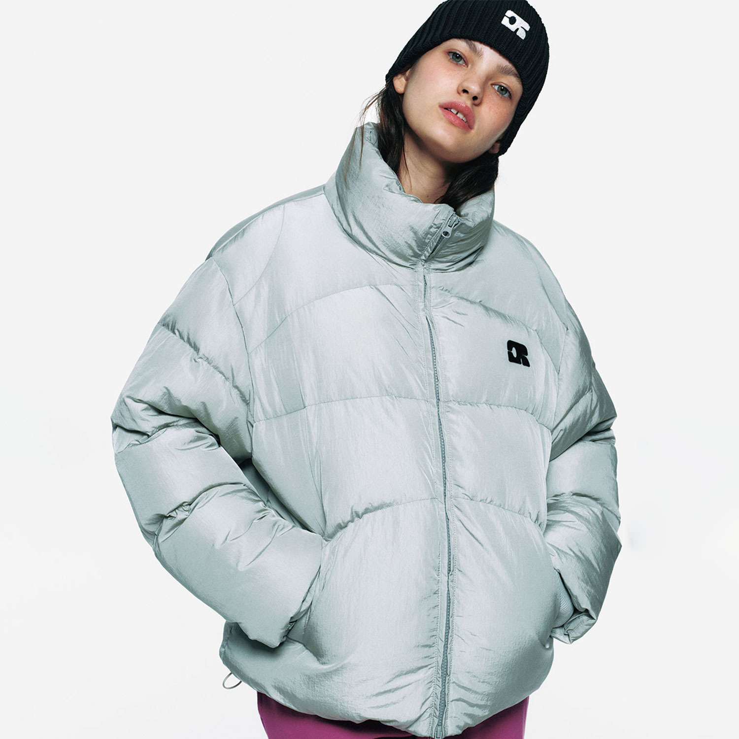 CENTAUR DUCK DOWN PADDED JUMPER_GREY - 하고(HAGO)