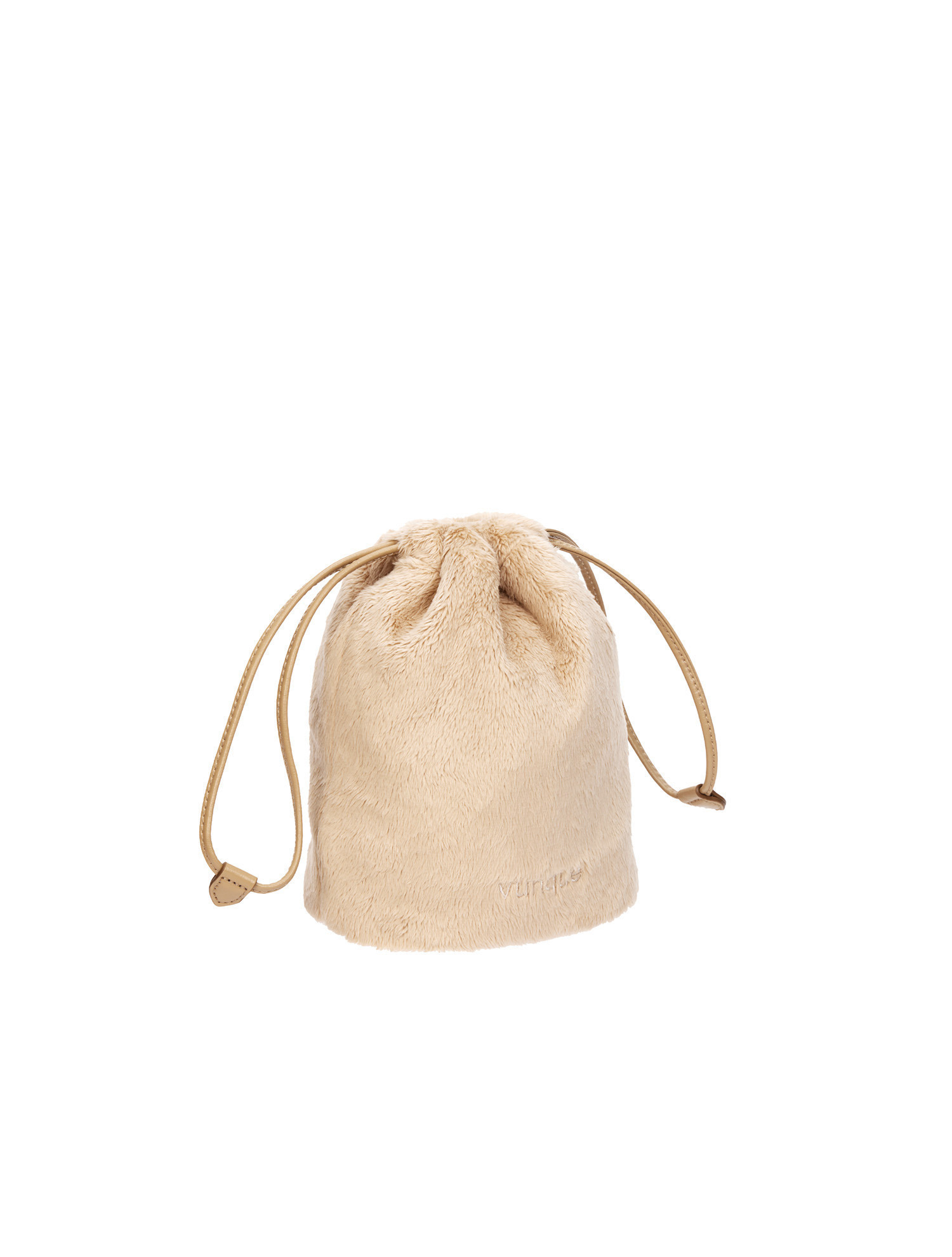 Perfec Drawstring Fur Pouch (퍼펙 드로우 스트링 퍼 파우치) Beige - 하고(HAGO)