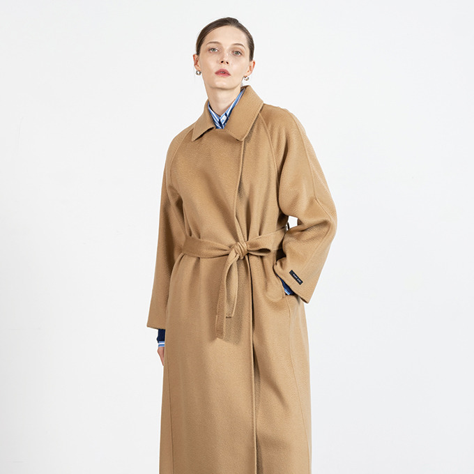 Gibbling labro balmacan coat - camel - 하고(HAGO)