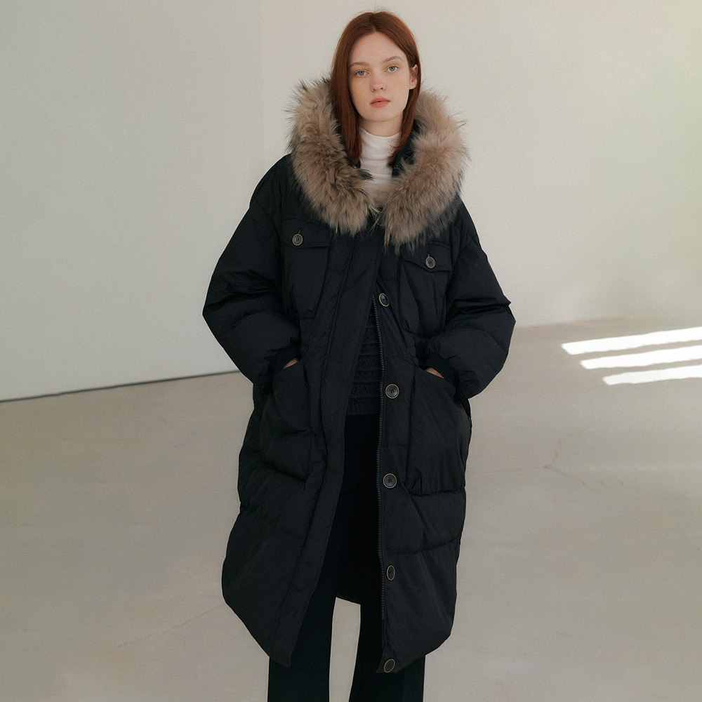 Duck down long padding (2color) - 하고(HAGO)