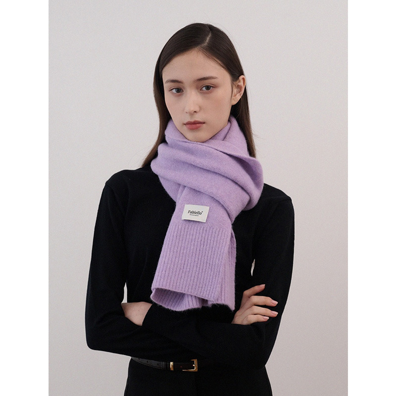 Lavi knit muffler (lavender) - HAGO(하고)