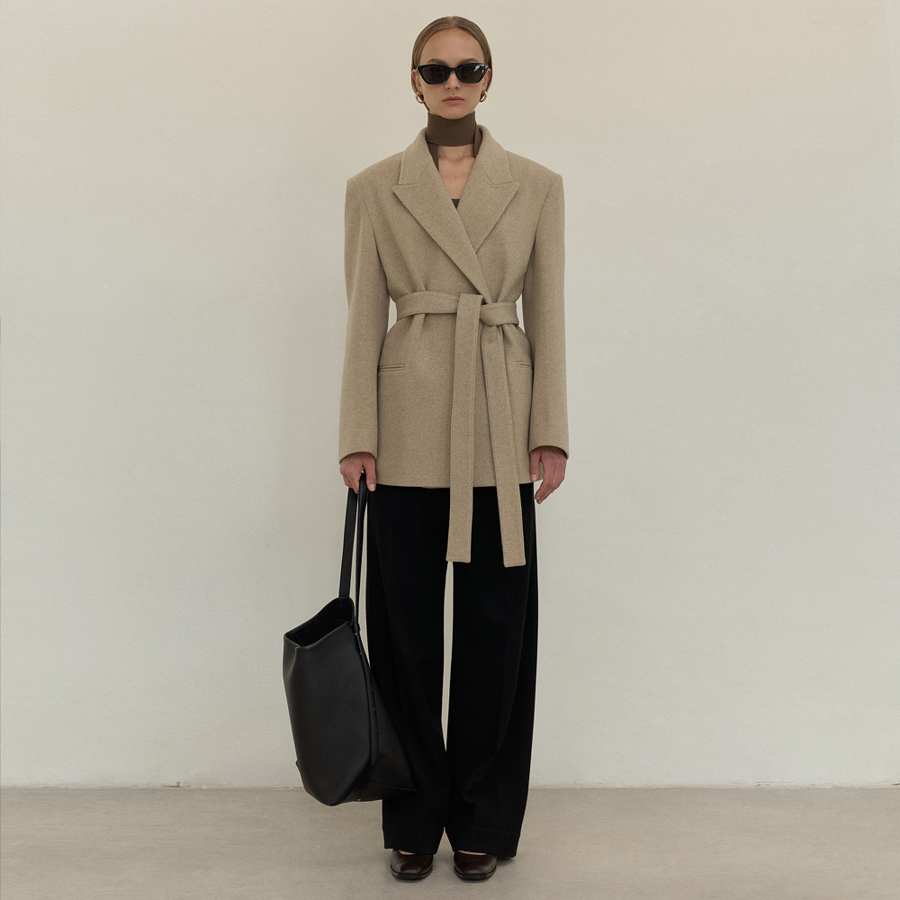 VEIN ONE-BUTTON JACKET - 하고(HAGO)