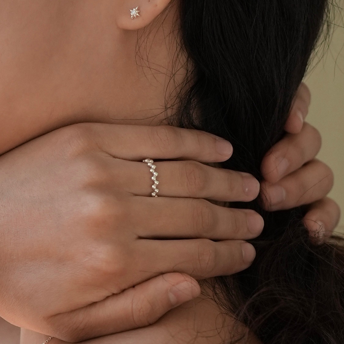 [925 Silver] Layla Ring (Gold) - 하고(HAGO)