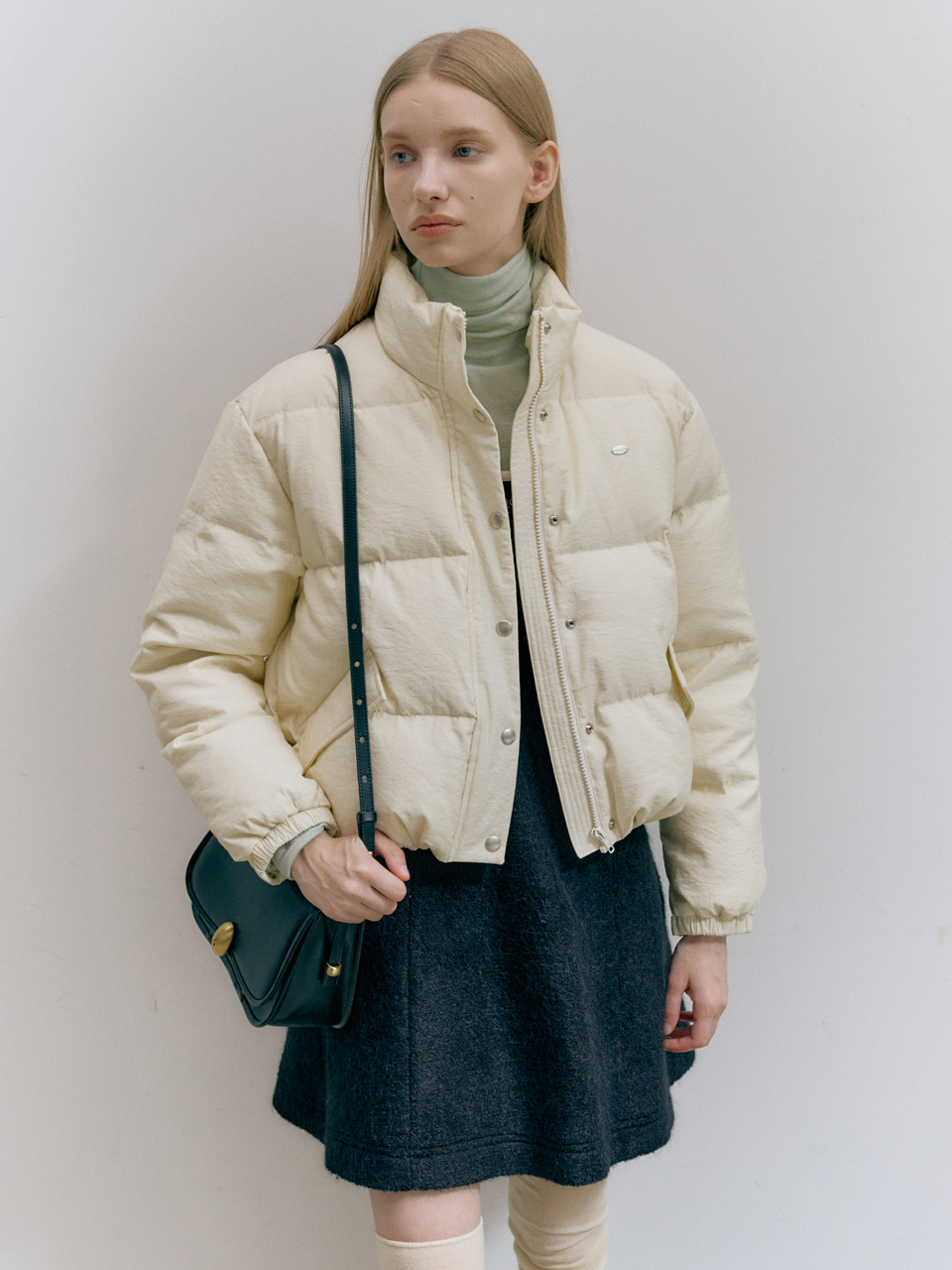 [25%쿠폰]DUCK DOWN SHORT PADDING (butter beige) - 하고(HAGO)