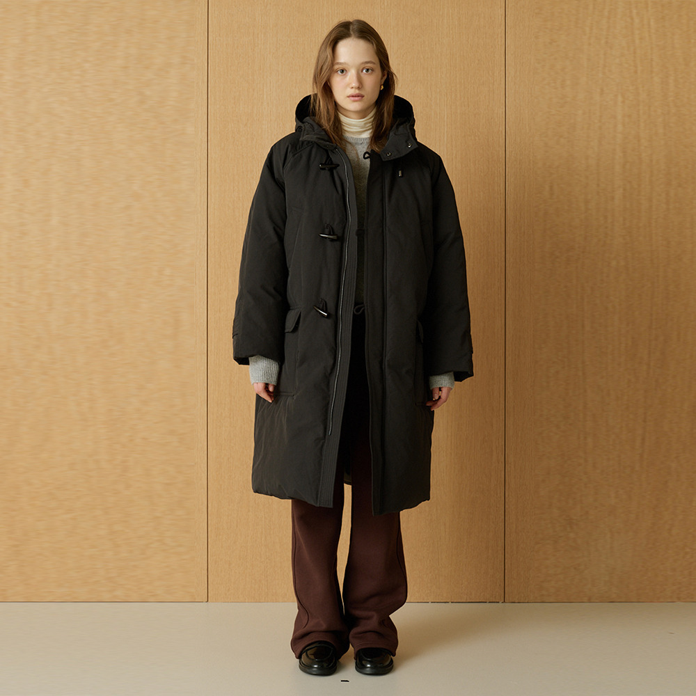 Hooded Long Goose Down(Navy) - HAGO(하고)