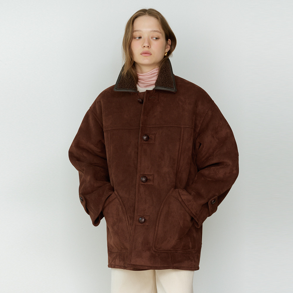 Mutton Midi Coat(Brown) - 하고(HAGO)