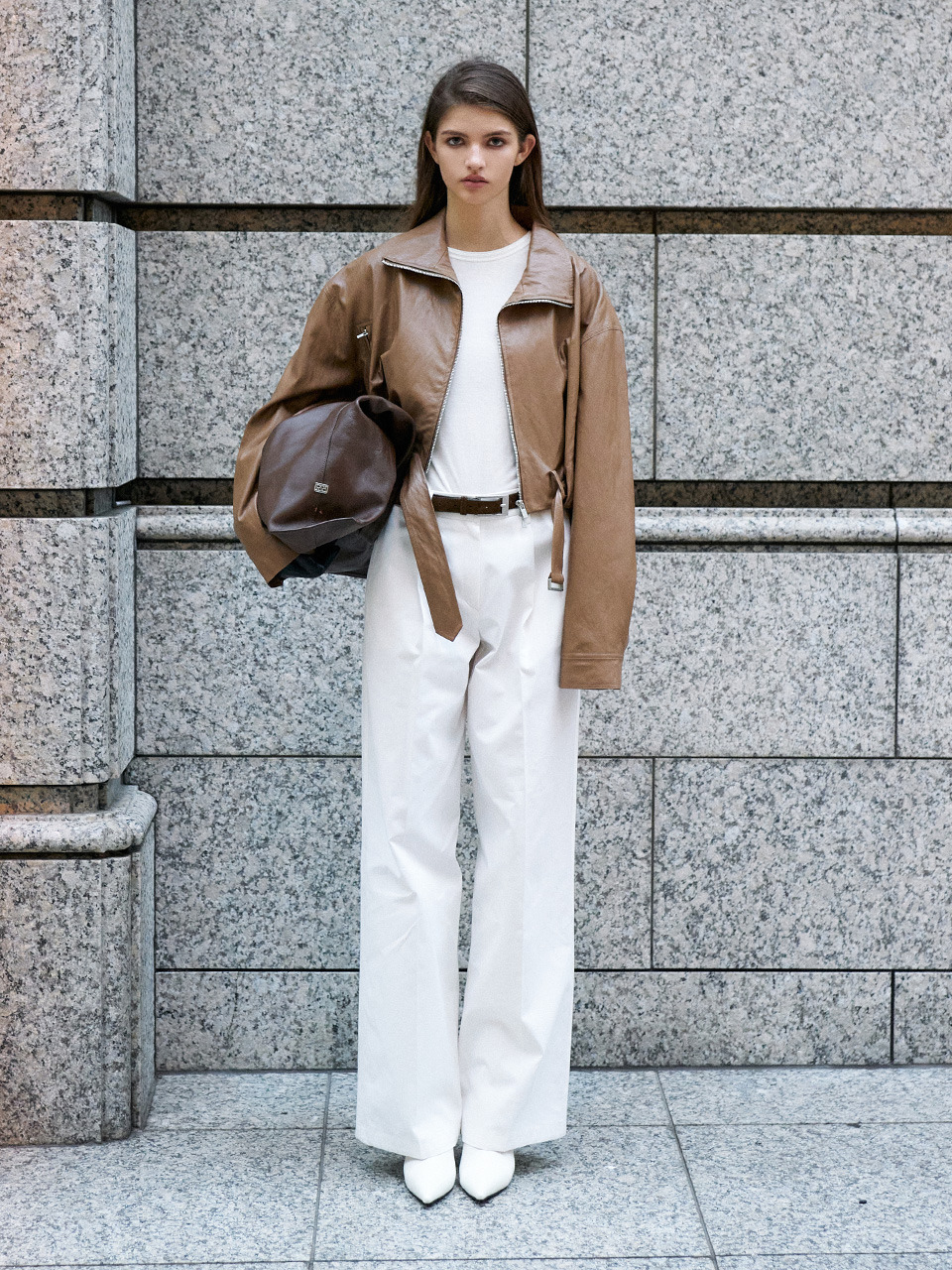 Cotton Wide Leg Pants - 하고(HAGO)