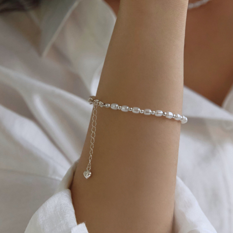 Rice pearl ball bracelet - HAGO(하고)