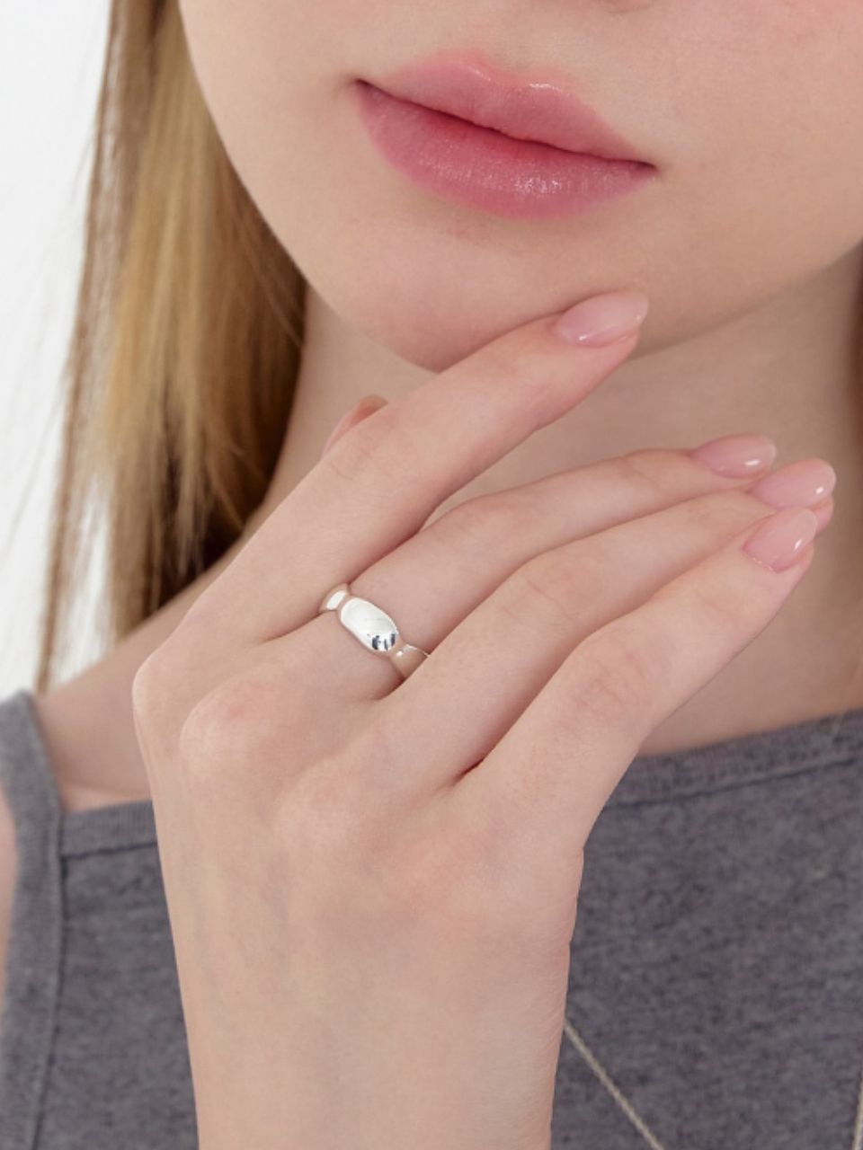 Pebble open ring - HAGO(하고)