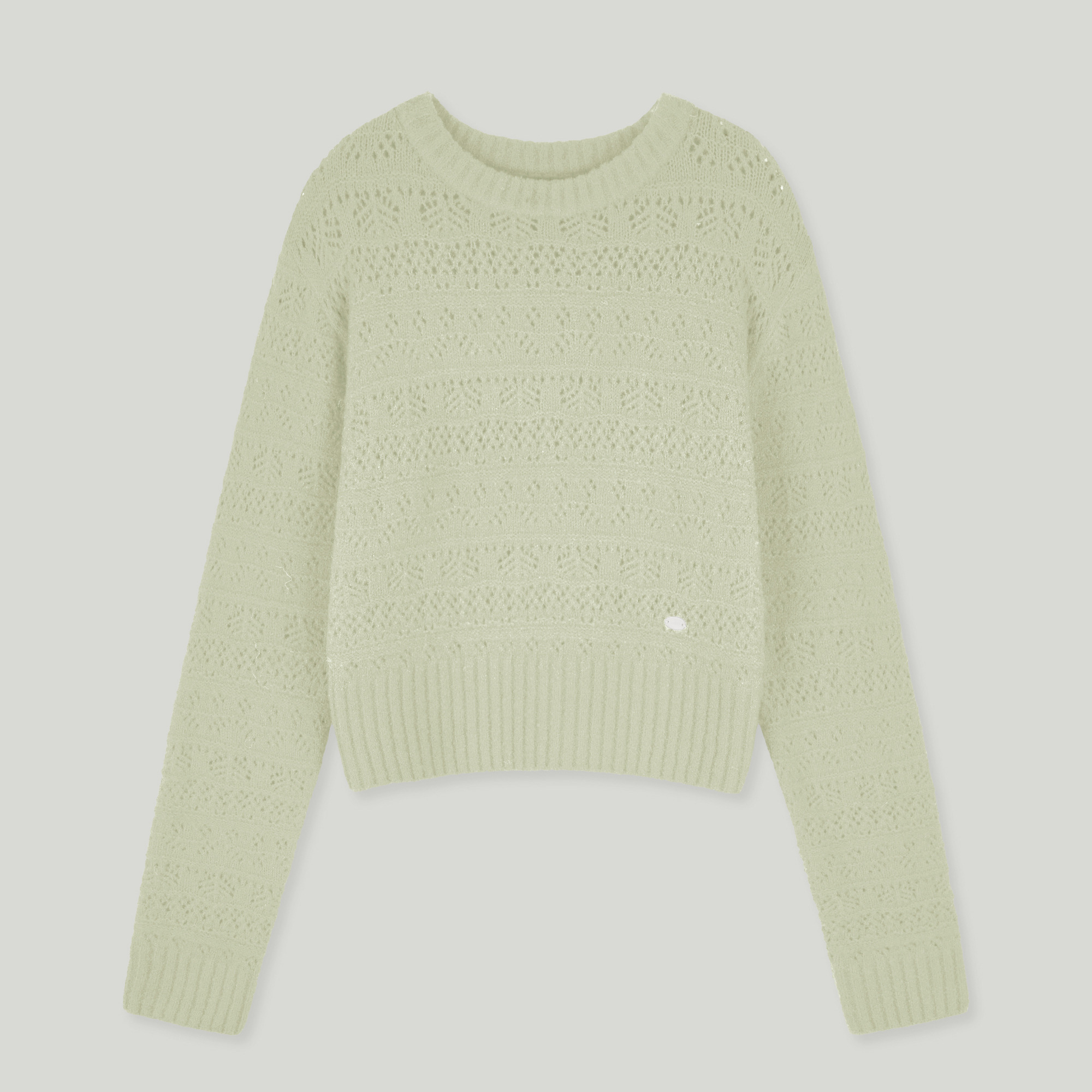Crochet wool knit_mint - HAGO(하고)