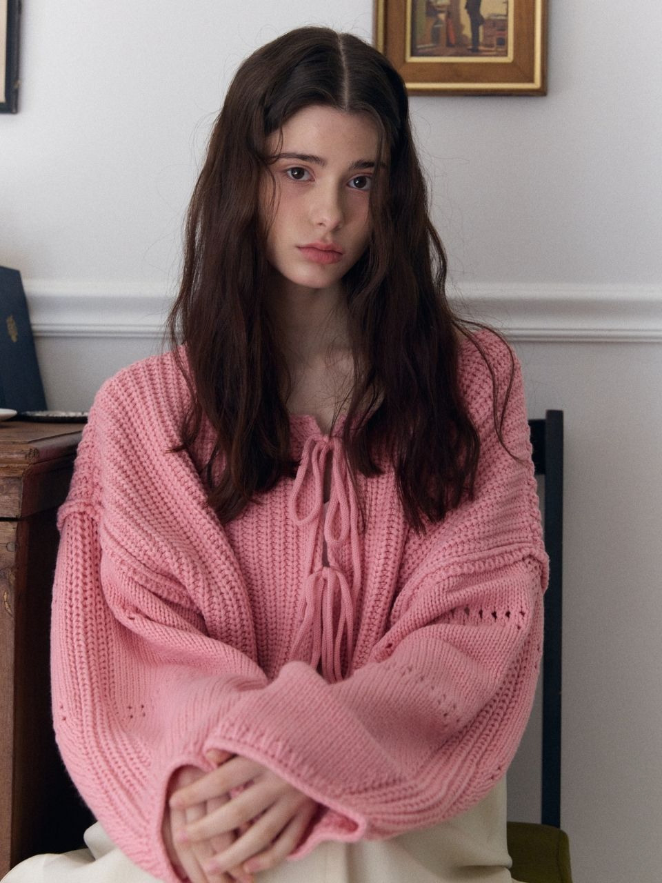 [30%쿠폰]wool bolero hachi knit cardigan_pink - HAGO(하고)