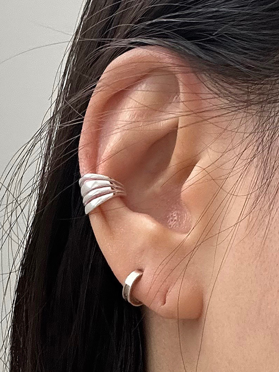 [925silver] 4Line earcuff - 하고(HAGO)