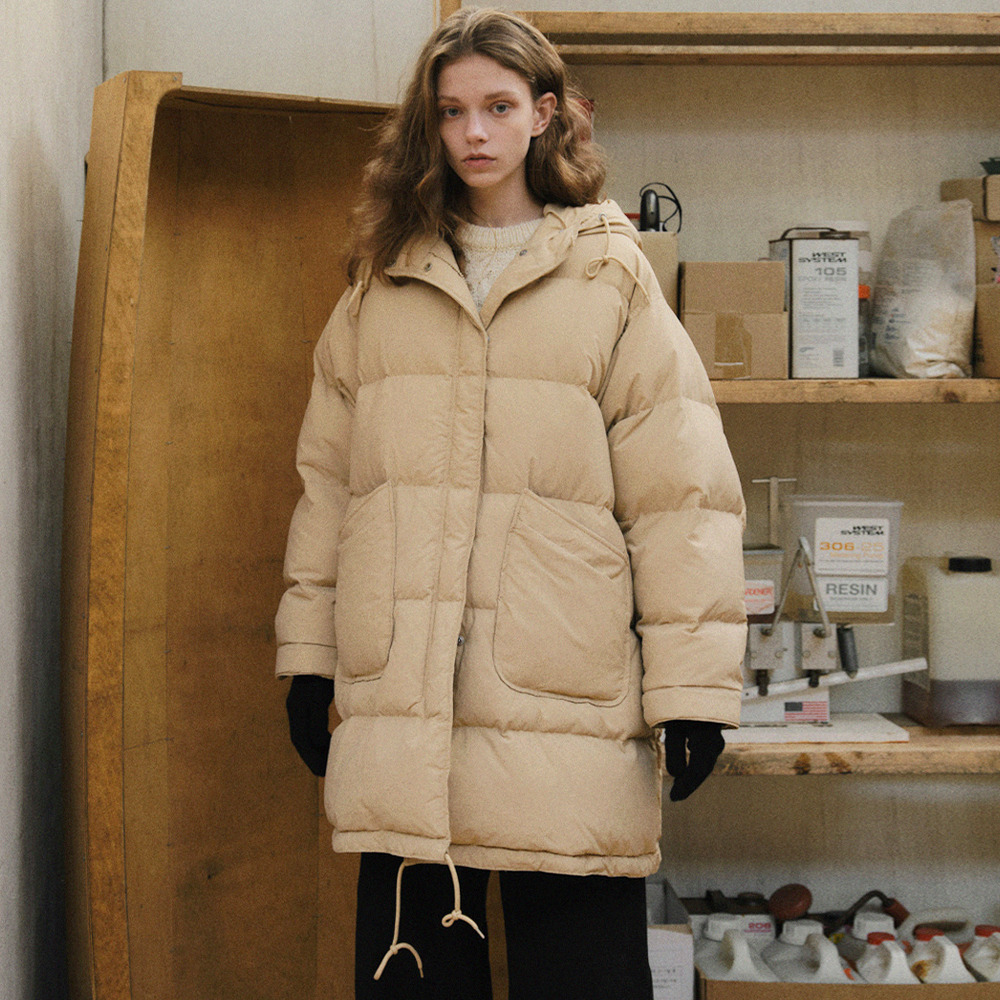 York Padding Jumper (Beige) - HAGO(하고)